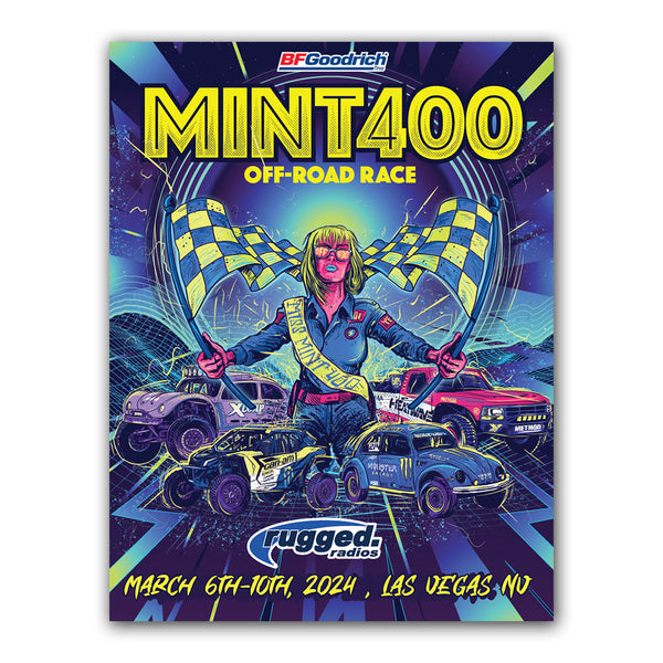 2024 Mint 400 X Rugged Radios Event Poster – Dirt Co.